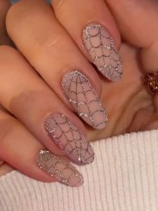 26 Spookily Chic Spider Web Nails to Step into the Halloween Spirit ...